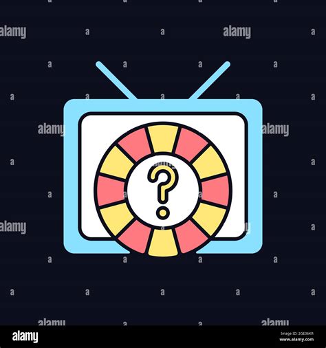 Game Show Rgb Color Icon For Dark Theme Stock Vector Image And Art Alamy