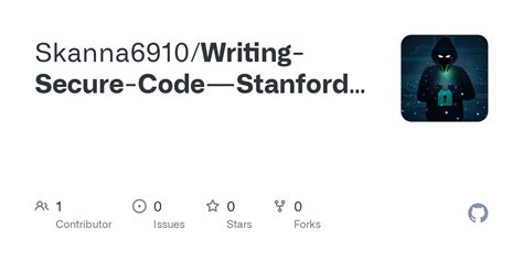 Github Skanna6910 Writing Secure Code Stanford University