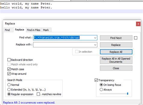 Regex Notepad Remove Line Have String Length Than 10 Character