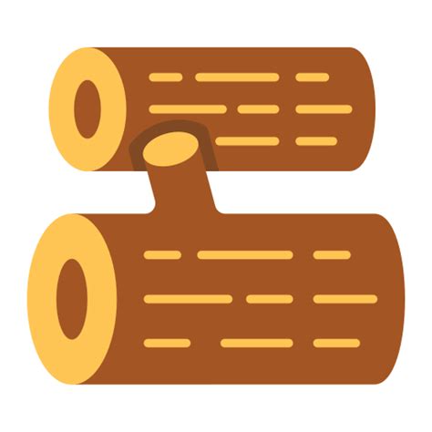 Tree Log Generic Color Fill Icon