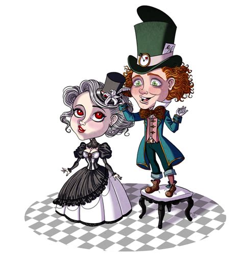 Mad Hatter And White Queen By Lefantoan On Deviantart
