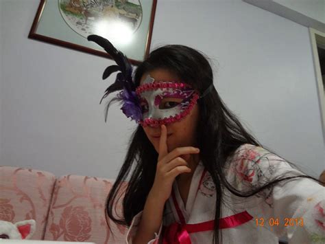 Rational Spirited Girl The Masked Girl Puts Her Finger On Her Lips