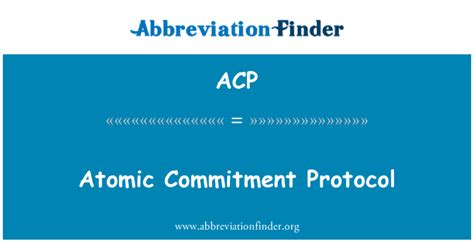 Acp 定义 原子提交协议 Atomic Commitment Protocol