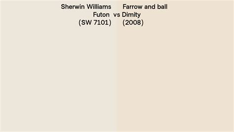 Sherwin Williams Futon Sw 7101 Vs Farrow And Ball Dimity 2008 Side