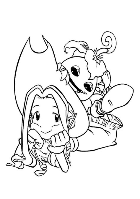 Раскраски Распечатать раскраски Дигимоны на принтере Онлайн раскраски Дигимоны раскраски