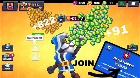 The Fastest Way To Get Gems And Trophies Brawl Stars Youtube