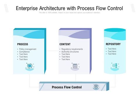 Enterprise Architecture With Process Flow Control Ppt Powerpoint Presentation Infographics