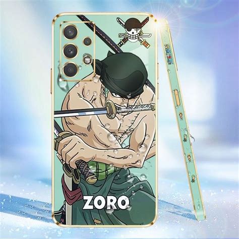 Cool Luffy Zoro Letters Plating Electroplated Straight Flange Anti