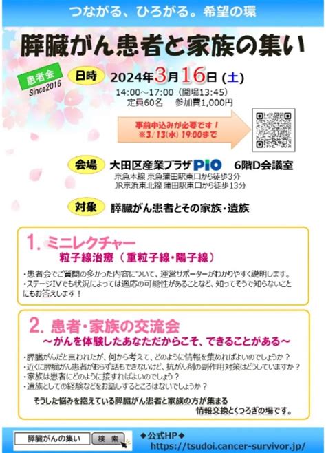【ご案内】316 膵臓がん患者と家族の集い すい臓がん、肝臓転移のステージⅣb、妻43歳の闘病記と急逝後の想い