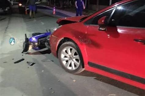 Motociclista Lesionado En Un Siniestro Vial En Valle Valle Viejo