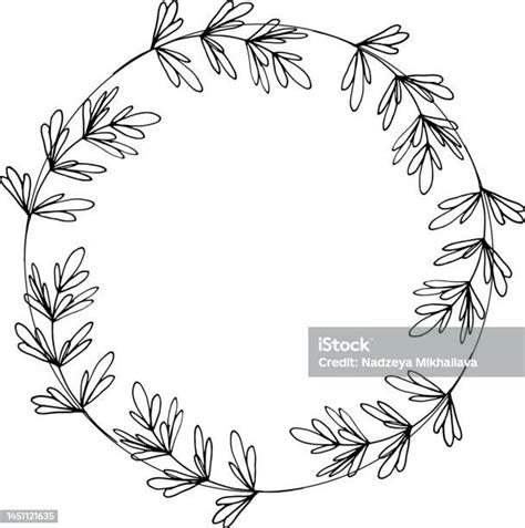 グラフィックベクター植物の枝と芽と果実の花輪 いたずら書きのベクターアート素材や画像を多数ご用意 いたずら書き アイコン
