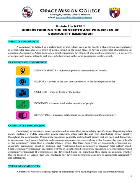 Nstp Cwts 2 Module 2 Download Free Pdf Community Experience