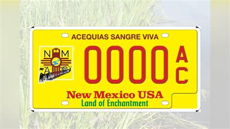 New Mexico Unveils New Specialty Acequia License Plate Krqe News 13