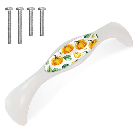 Bright Pumpkin Autumn Kitchen Cabinet Pull Knobs Drawer Hardware