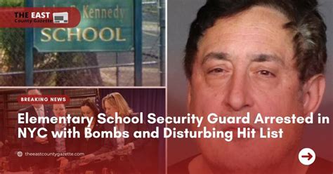 Elementary School Security Guard Arrested In Nyc With Bombs And