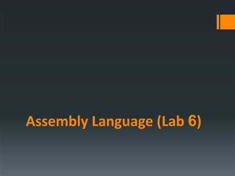 SOLUTION Assembly Language Lab Sec Asu Intro Programing Studypool
