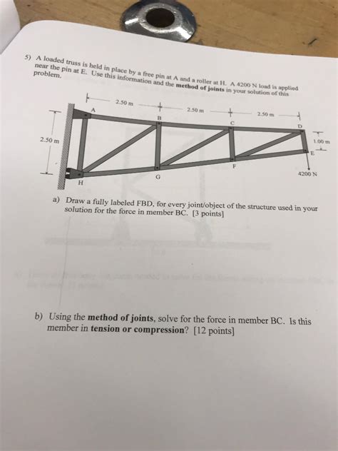Solved Statics Question Chegg