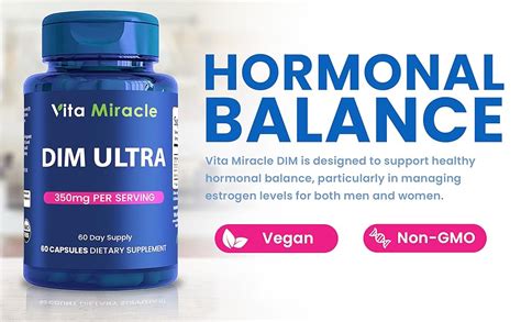 Amazon DIM Supplement For Women And Men Mg Estrogen Metabolism Complex Estrogen