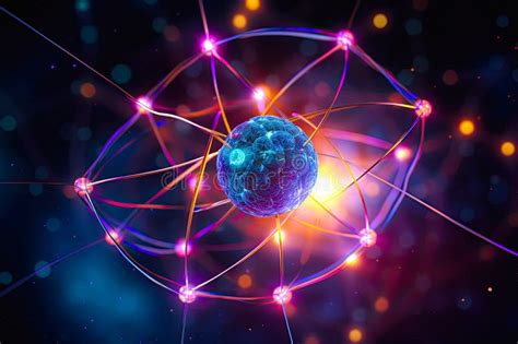 Atomic Nucleus And The Strong Force Stock Vector Illustration Of