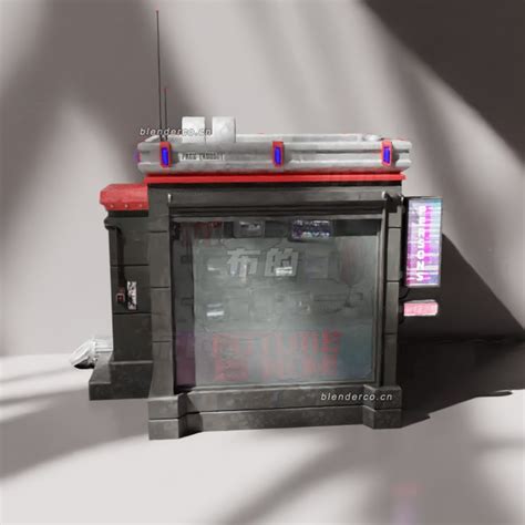 Blender贩卖机器模型 Blender布的17 Blender布的