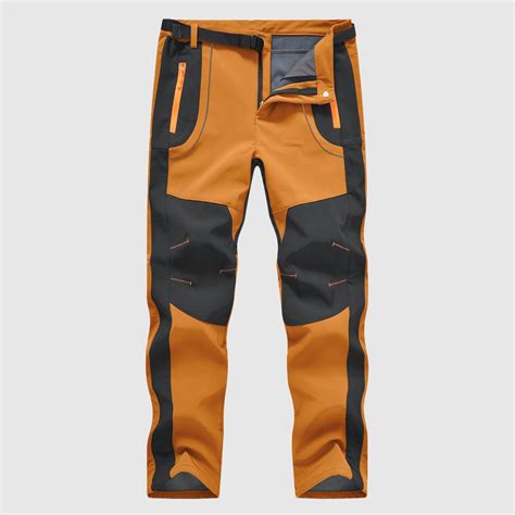 Mens Outdoor Snow Ski Water Resistant Fleece Lined Pants Tbmpoy