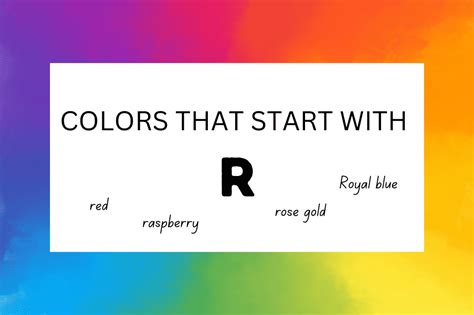 158 Colors That Start With R Names Hex Rgb And Cmyk