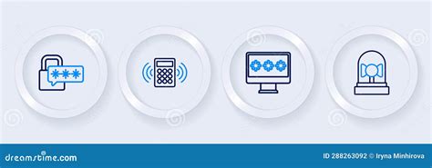 Set Line Ringing Alarm Bell Monitor With Password Security Keypad Access Panel And Cyber