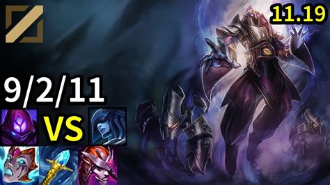 Malzahar Mid Vs Lissandra KR Master Patch 11 19 YouTube