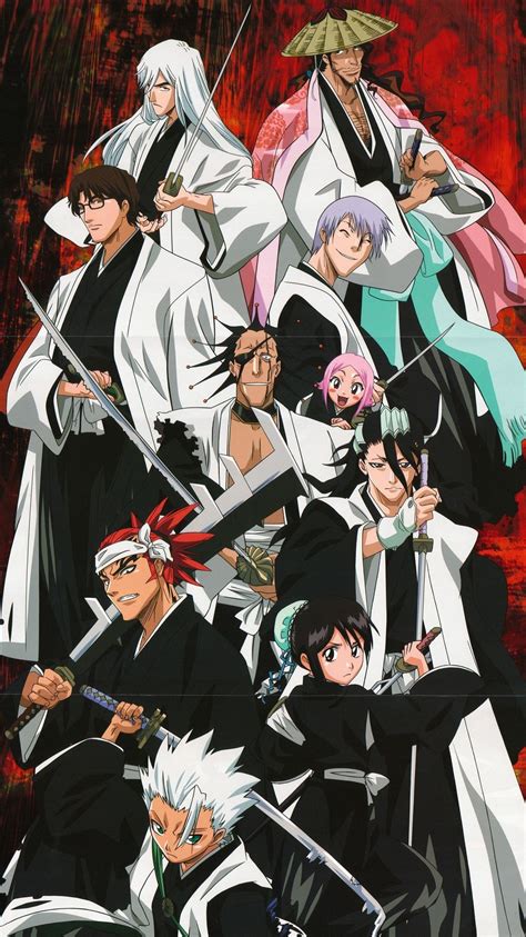 Bleach All Characters Wallpaper Bleach Captains Wallpapers Bleach