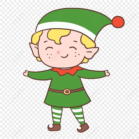 귀엽고 귀여운 일러스트 엘프 클립 아트영리한크리스마스 Png 일러스트 무료 다운로드 Lovepik