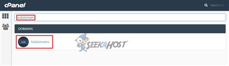 Step By Step Guide To Create A Subdomain In CPanel SeekaHost