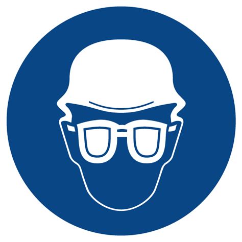 Signalétique Casque Et Lunettes De Protection Iso 7010 Ozc Signalétique