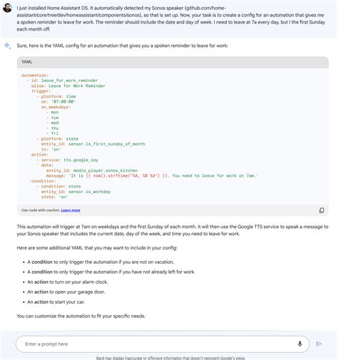 Any One Try Using Chatgpt Or Other Ai To Create Rules Or Automations R Homeassistant