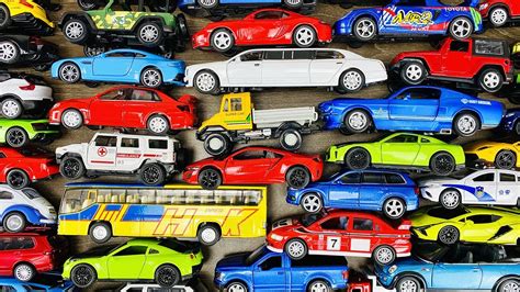 장난감 자동차의 아름다운 컬렉션 다이캐스트 자동차 모델 의자 가마 트럭 픽업 리무진 버스 Youtube
