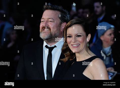 Guy Garvey And Rachael Stirling Attending The Premiere Of Their Finest