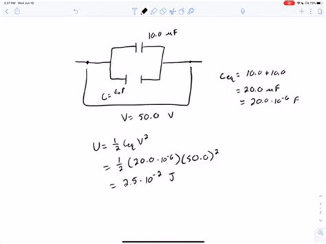 SOLVED Two identical parallel plate capacitors each with capacitance μF are charged to