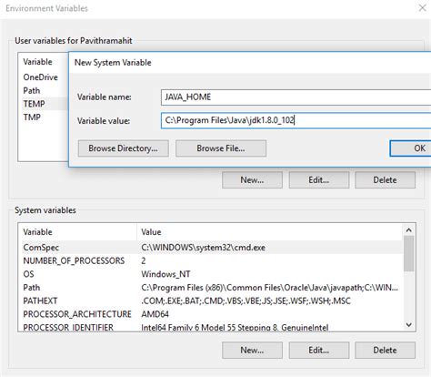 How To Configure Javahome In Windows 10