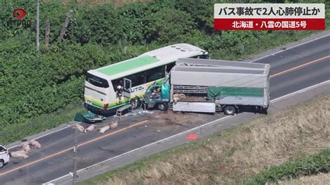【動画】北海道のバストラック衝突事故、ドラレコ映像が公開これどうやって回避すれば良いの？ 455679766