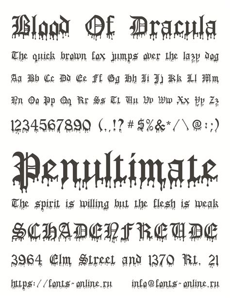 Blood Of Dracula Font