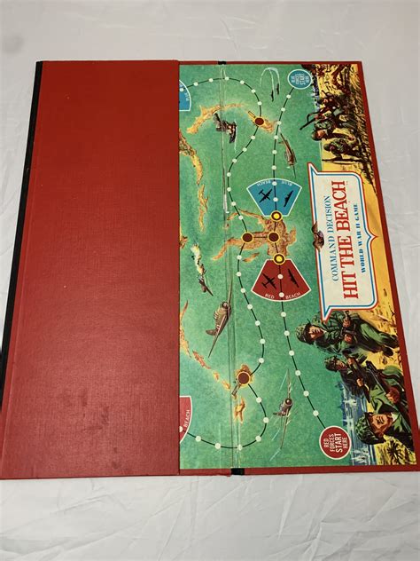 Vintage Command Decision Hit The Beach World War Ii Game Tri Fold