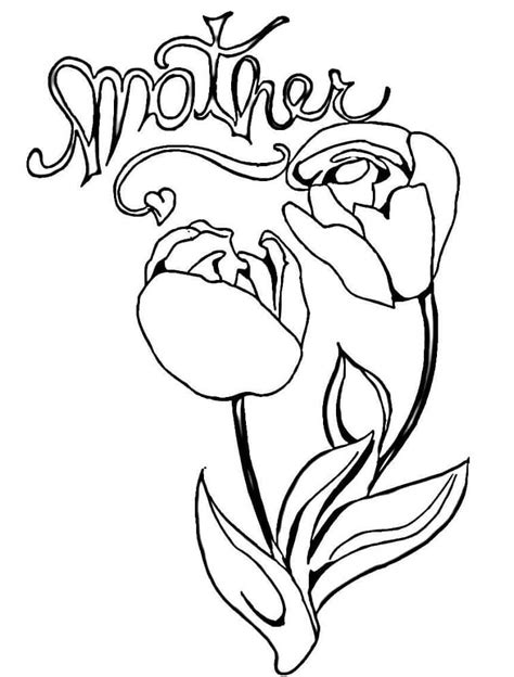 Desenhos De Flor De Tulipas Para Colorir E Imprimir ColorirOnline