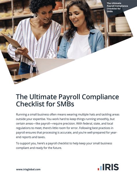 Small Business Payroll Compliance Checklist Iris