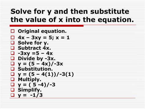 14 Rewriting Equations And Formulas Ppt