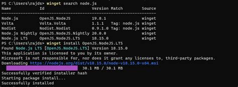 Install Nodejs And Npm On Windows 10 Or 11 Using Command Line