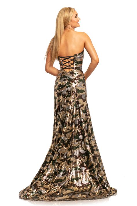 Camo Prom Dresses With Boots