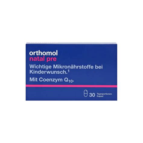 ნატალი პრე 30 კაფსულა ორთომოლი Orthomol