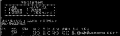 C语言课程设计大作业——学生成绩管理系统详细含实验报告内容发奋的小张的博客 Csdn博客c语言大作业学生成绩管理系统