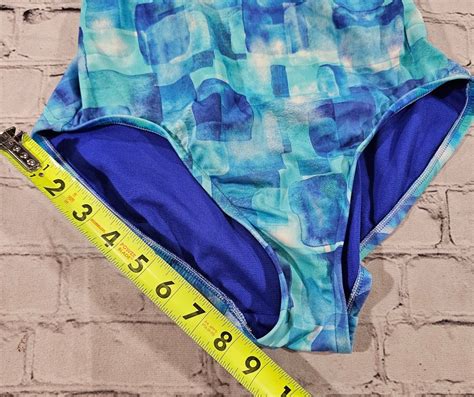 Reel Legends Swimsuit Shelf Bra Cross Over Back Stra Gem