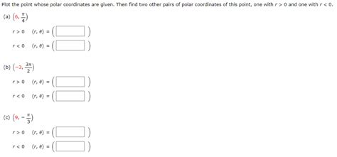 Solved Plot The Point Whose Polar Coordinates Are Given Chegg