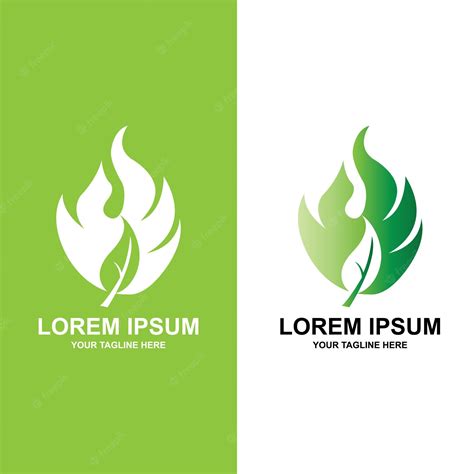 프리미엄 품질의 녹색 잎 식물 로고 벡터 기호 프리미엄 벡터